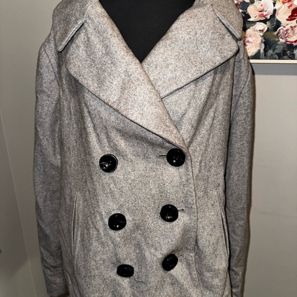 Merona | Jackets & Coats | Merona Charcoal Doublebreasted Pea Coat ...